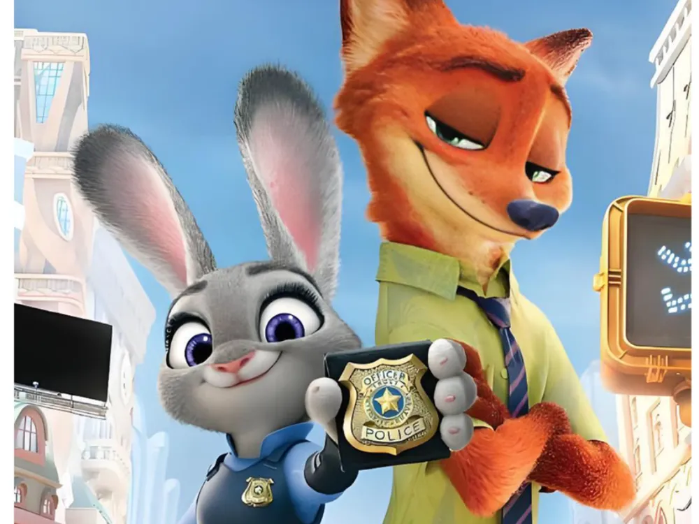 Zootopie : Nick Wilde et Judy Hopps, bas-relief translucide de la ...