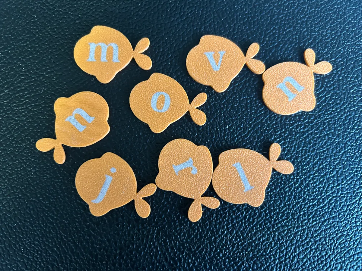 Fish letters - Free 3D Print Model - MakerWorld