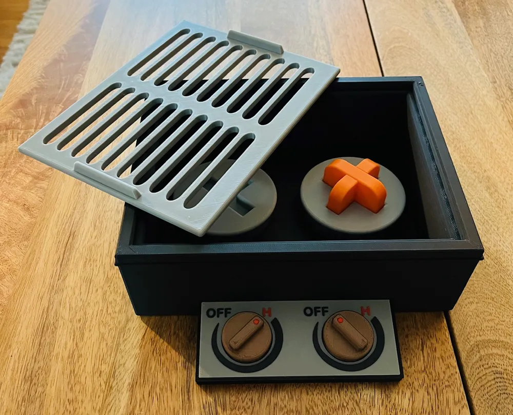 Toy Grill for Play Cooking - Free 3D Print Model - MakerWorld