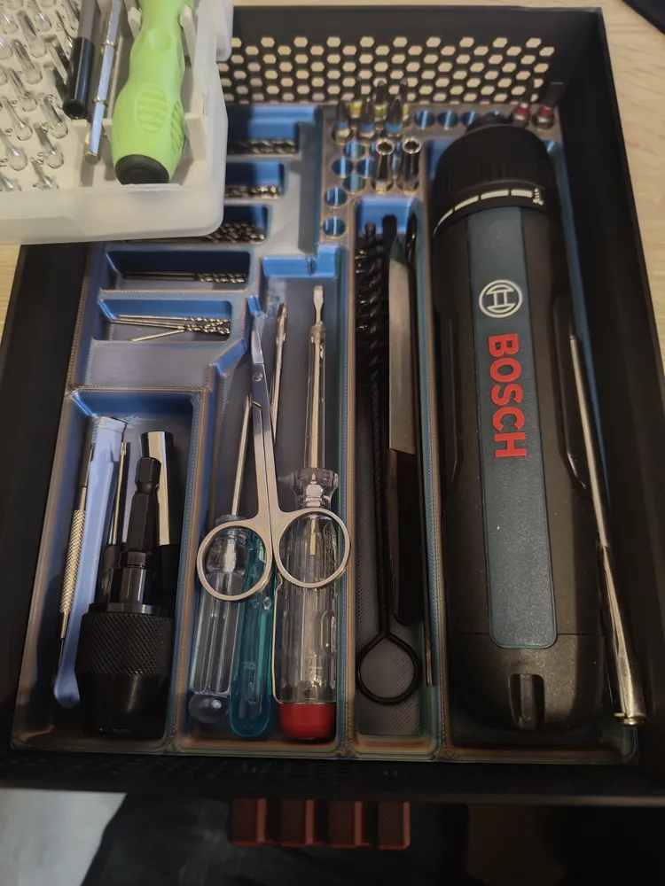 Drawer insert for Bosch Go 3 Inc. bit holder - Free 3D Print Model ...