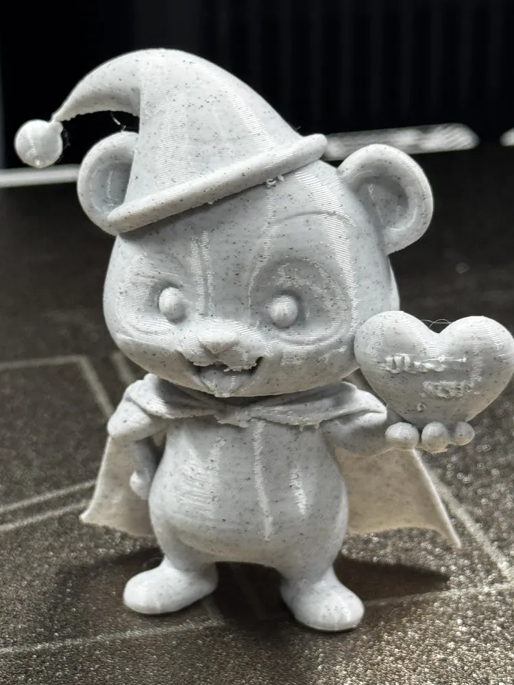 3D Panda Wizard with Heart Figure - Free 3D Print Model - MakerWorld