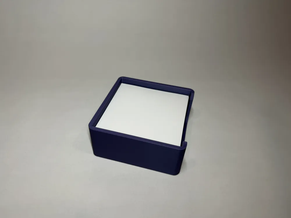 Notepad / Paper Note Box 90x90mm - Free 3D Print Model - MakerWorld