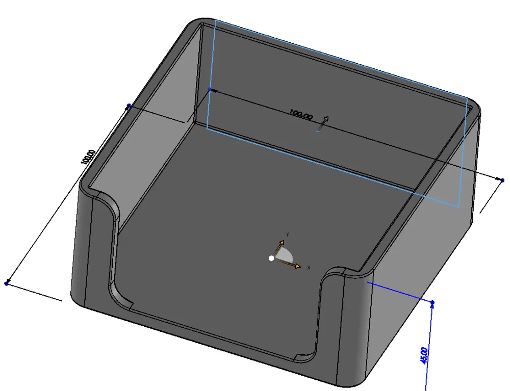Notepad / Paper Note Box 90x90mm - Free 3D Print Model - MakerWorld