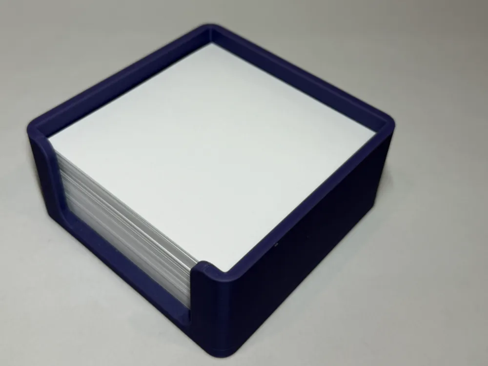Notepad / Paper Note Box 90x90mm - Free 3D Print Model - MakerWorld