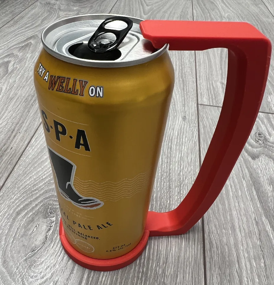 473mL Tall Can Handle - Free 3D Print Model - MakerWorld