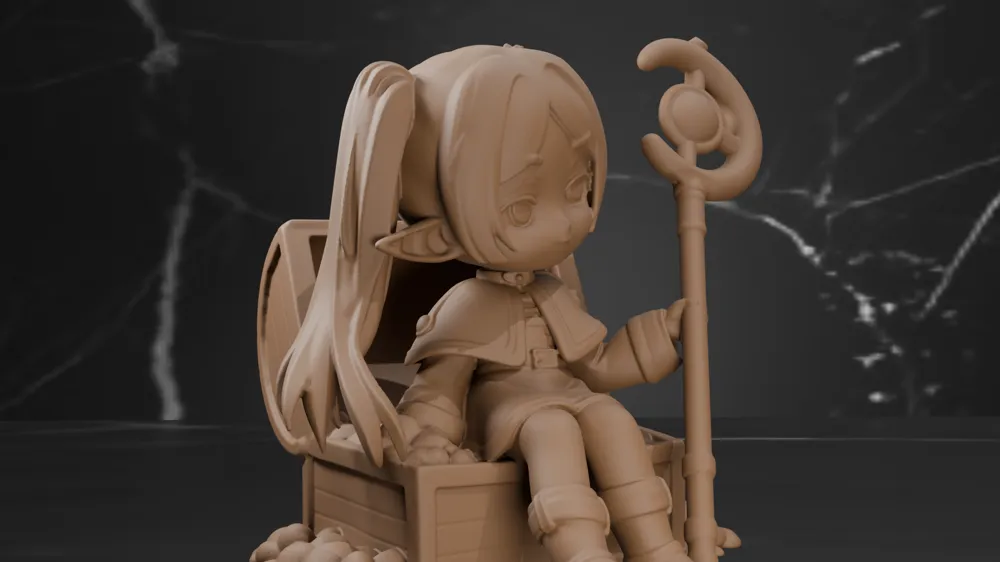 Frieren the Slayer - Chibi Style - Free 3D Print Model - MakerWorld
