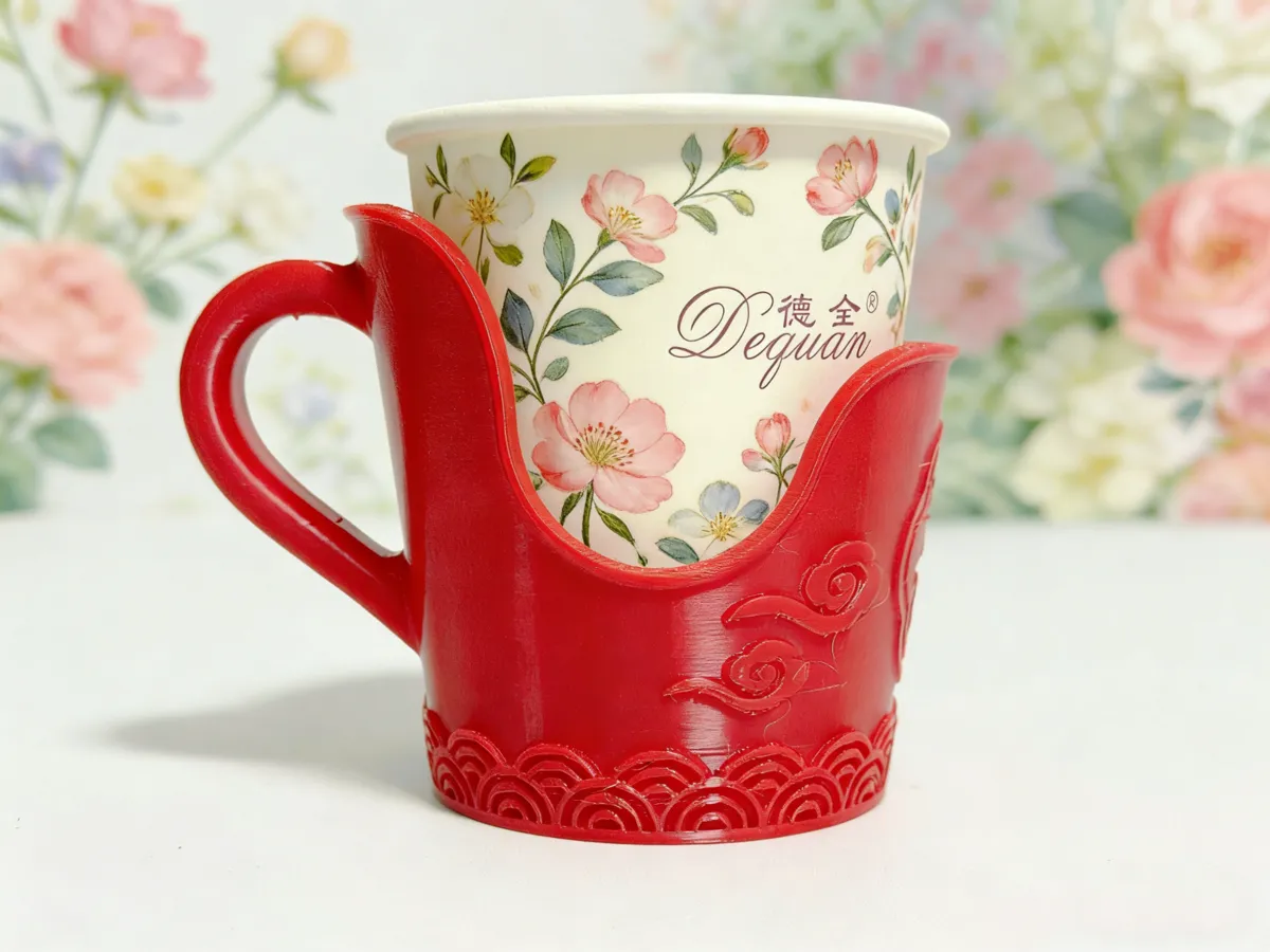 Chinese style paper cup holder - Free 3D Print Model - MakerWorld