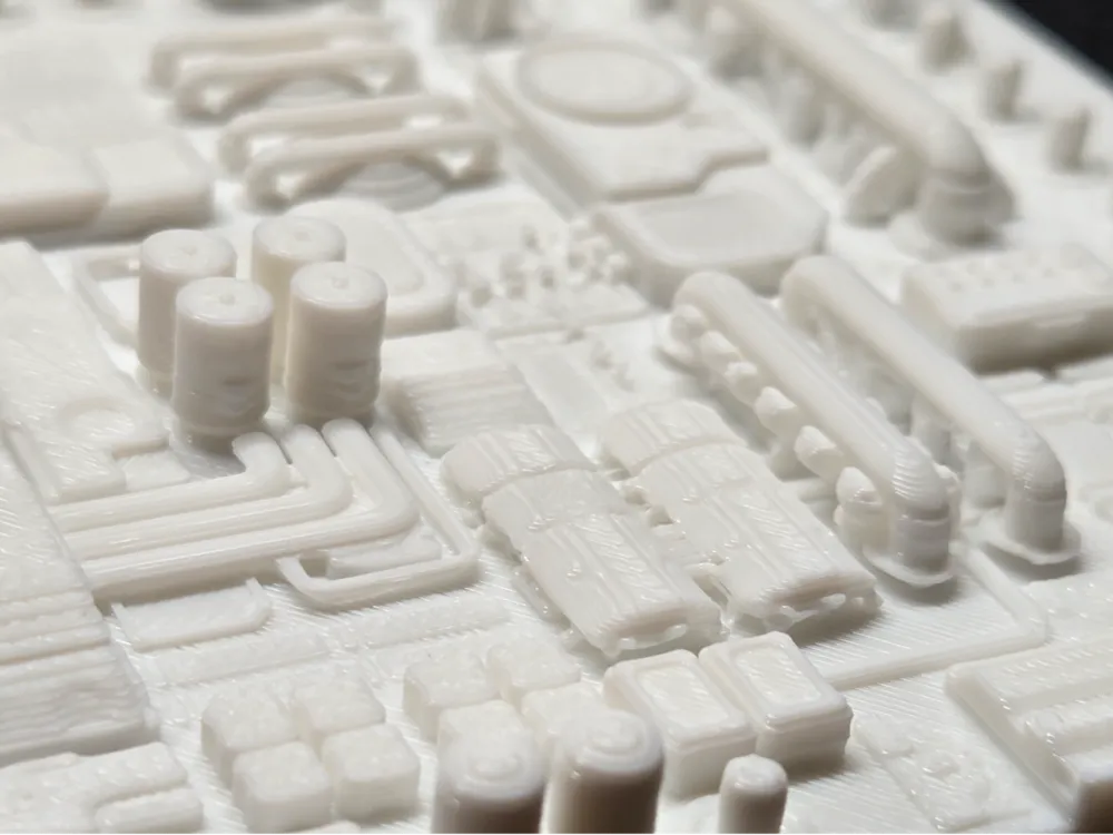 Futuristic computer component style wall display - Free 3D Print Model ...