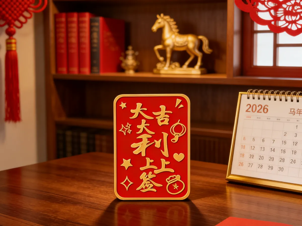 Great Fortune and Best Omen Good Luck Blessing Ornament Year of the ...
