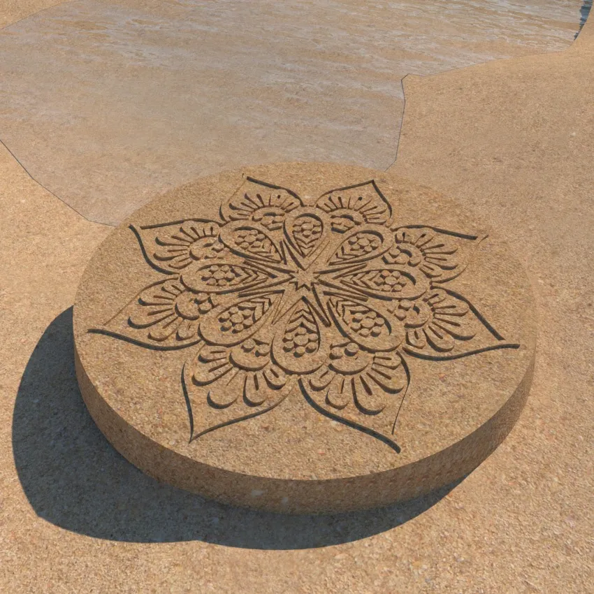 Mandala sand mould - Free 3D Print Model - MakerWorld