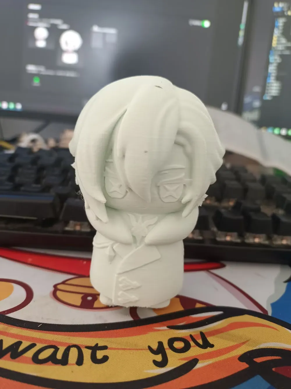 Genshin Impact Arlecchino Chibi Puppet Doll - Free 3D Print Model ...