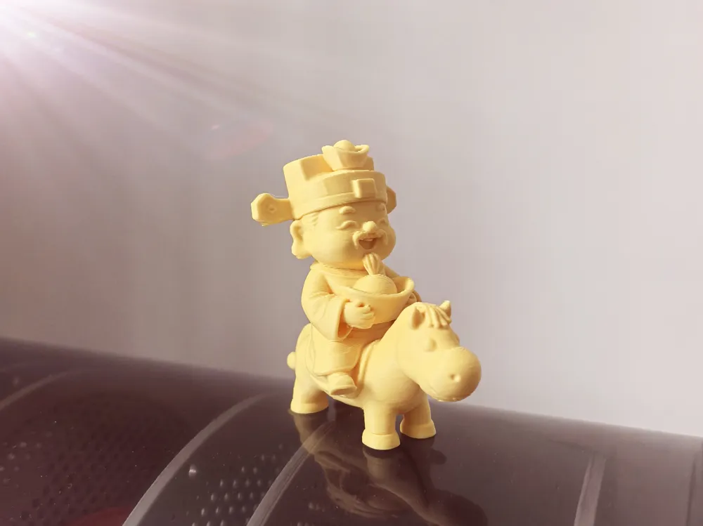 God of Wealth on Horse Desktop Ornament, Year of the Horse Wealth ...