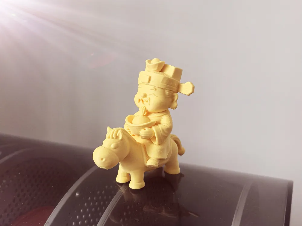 God of Wealth on Horse Desktop Ornament, Year of the Horse Wealth ...