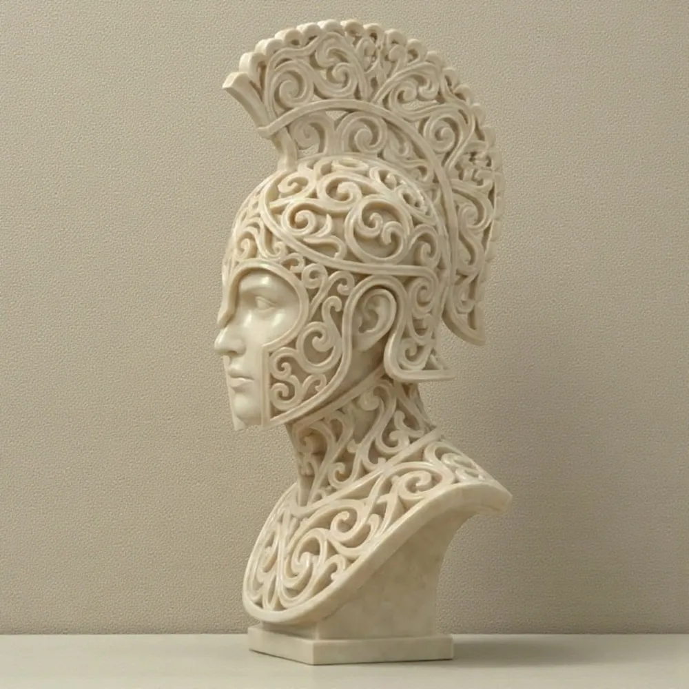 Modern Achilles Bust Sculpture - Free 3D Print Model - MakerWorld