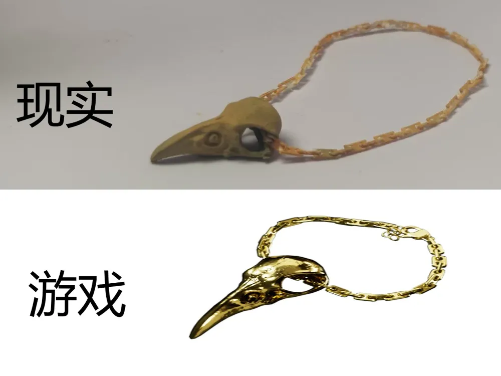 Raven Pendant Delta Gold - Free 3D Print Model - MakerWorld