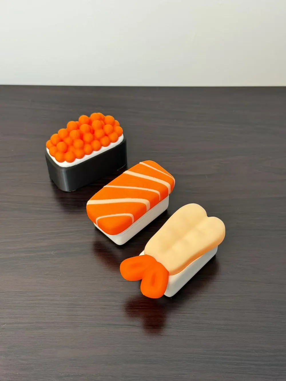 [Salmon+Shrimp+Roe+Tamagoyaki] 4 Super Cute Chibi Sushi Models (NO AMS ...