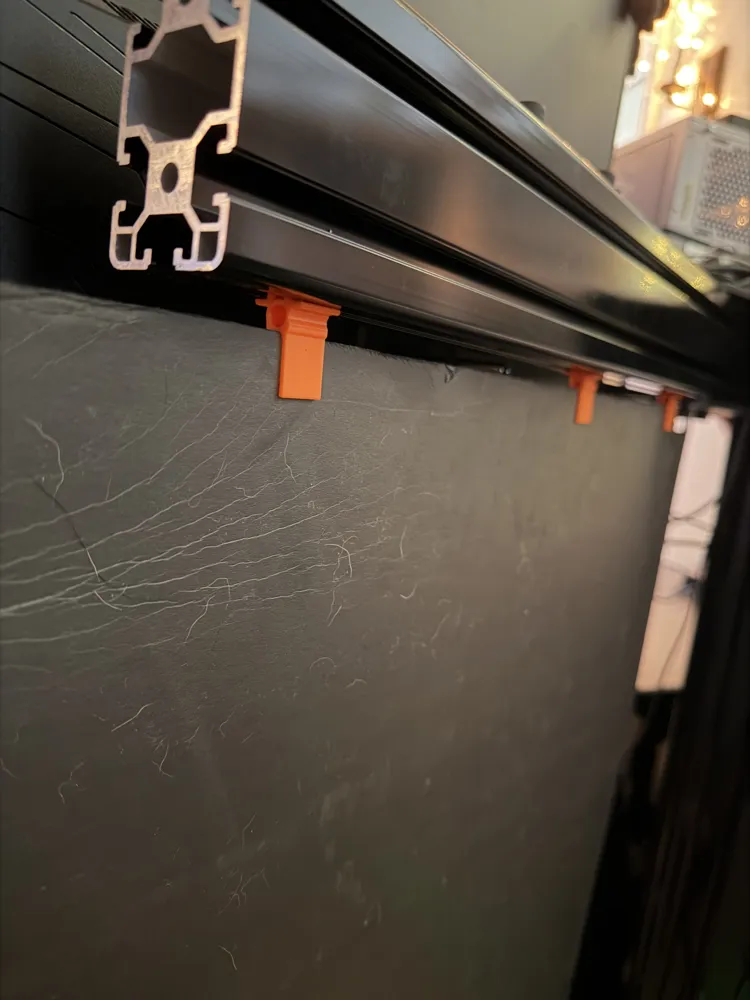 5mm foam board holder for aluminum extrusion - Free 3D Print Model ...