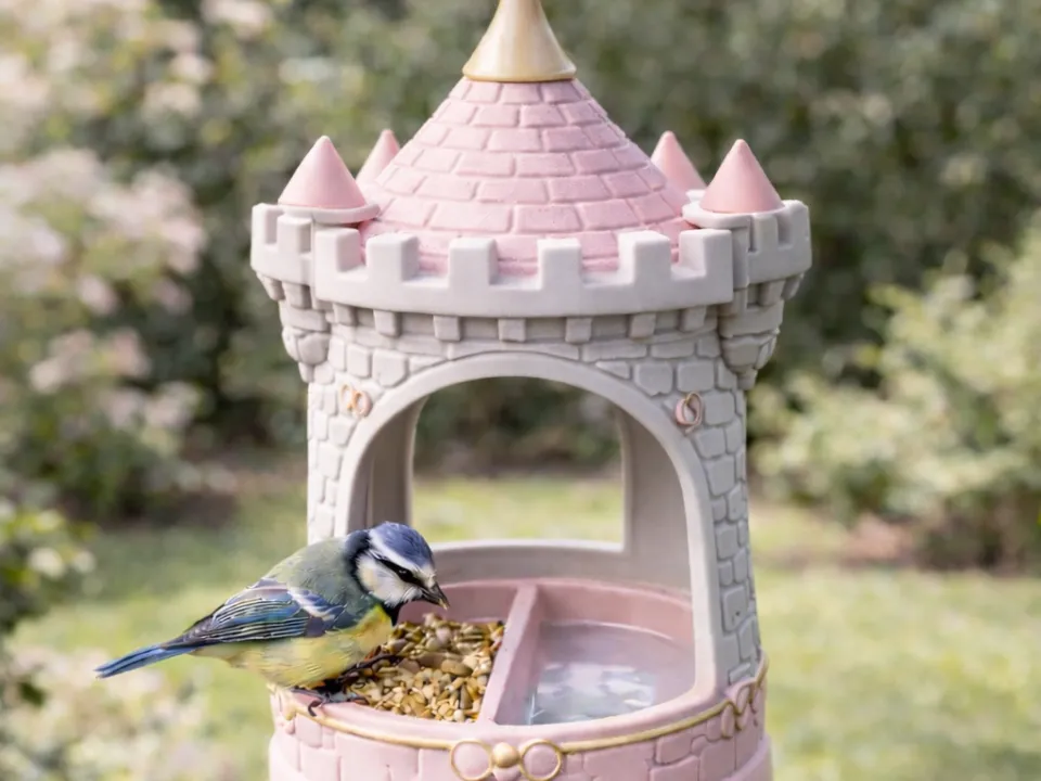 Fairy Castle Bird Feeder - Free 3D Print Model - MakerWorld