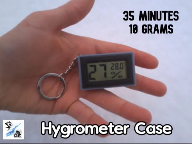 Outdoor/Hiking Hygrometer Case Keychain - Free 3D Print Model - MakerWorld