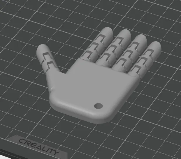 Articulated hand keychain (print in place) - Free 3D Print Model ...