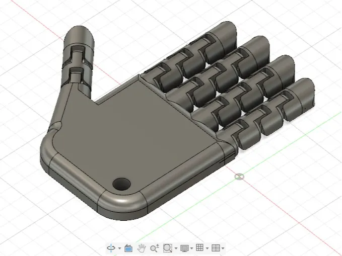 Articulated hand keychain (print in place) - Free 3D Print Model ...
