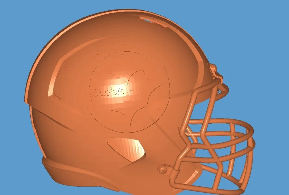 Steeler helmet - Free 3D Print Model - MakerWorld