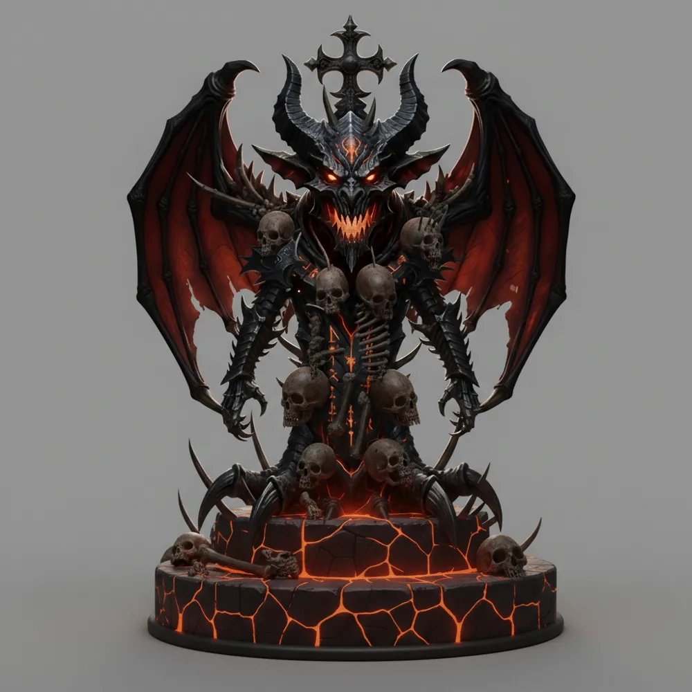 king of chess demon - Free 3D Print Model - MakerWorld