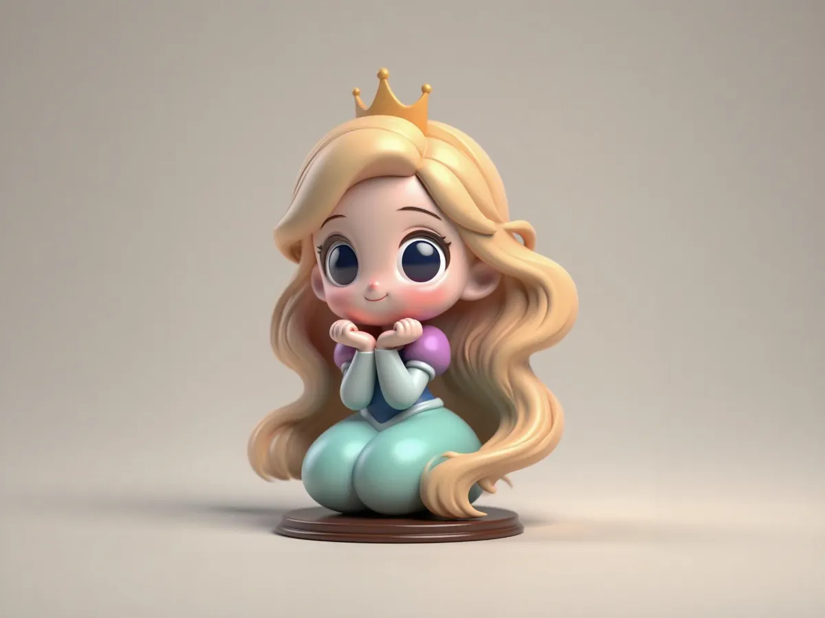 Rapunzel - Q-version Disney Princess Merchandise Figure - Girls ...