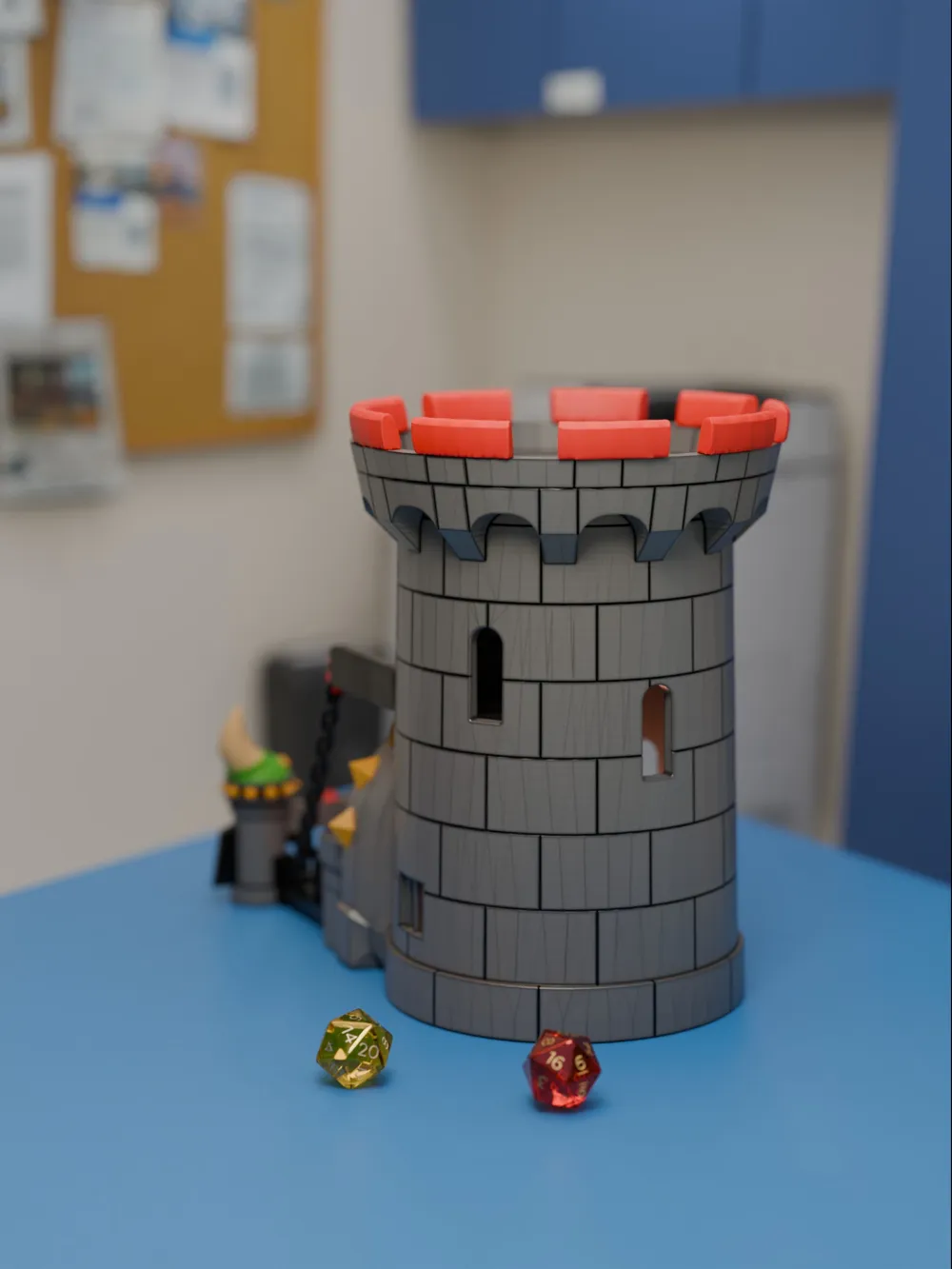 Bowser’s Castle Dice Tower - Free 3D Print Model - MakerWorld