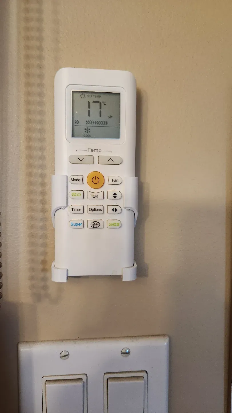 Midea remote mount RG70E/BGEF RG70E/BGEFU1 - Free 3D Print Model ...