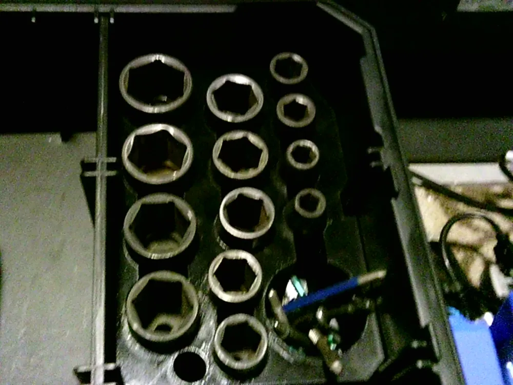 Organizador de Vasos SAE Pittsburg para Caja de Herramientas Bauer ...