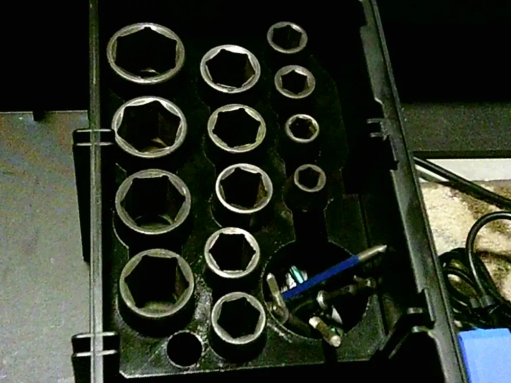 Organizador de Vasos SAE Pittsburg para Caja de Herramientas Bauer ...