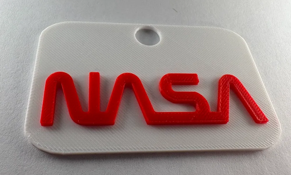 NASA keychain - Free 3D Print Model - MakerWorld