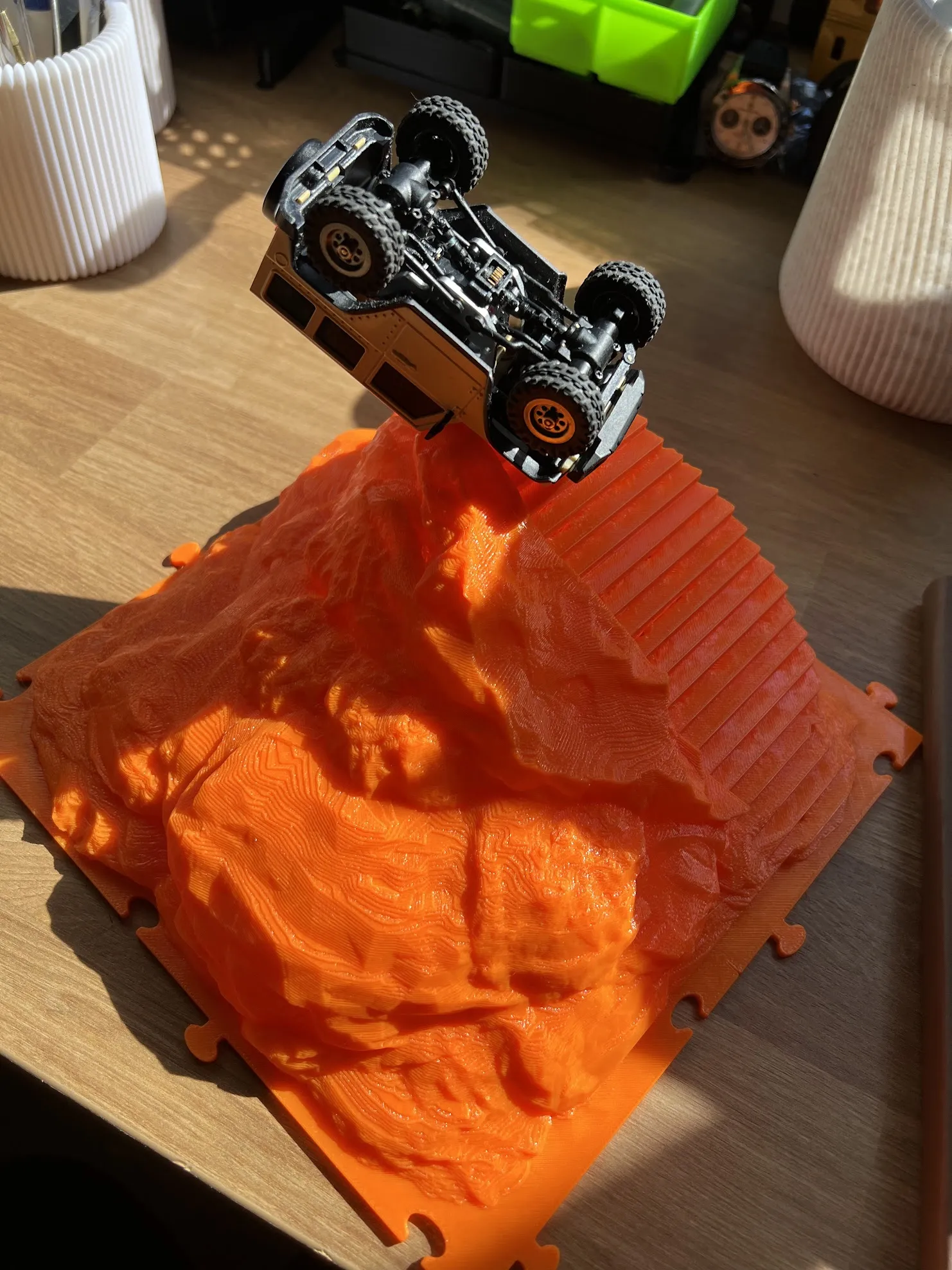 Micro Rock Crawler Park Track Boulder with Stairs - Free 3D Print Model ...