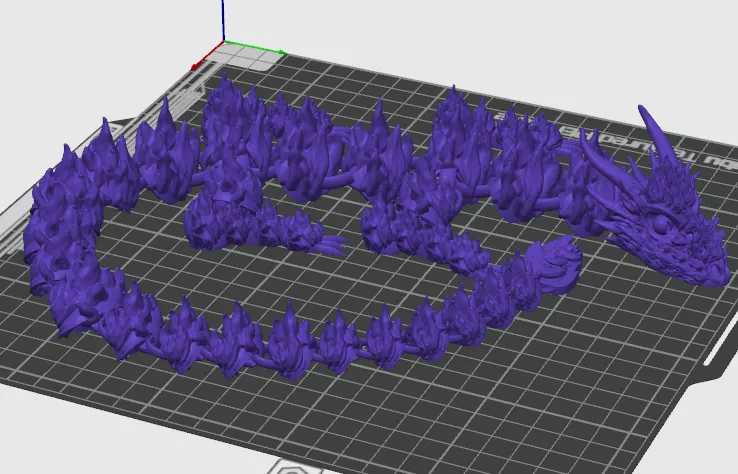 Flame Dragon Articulating - Free 3D Print Model - MakerWorld