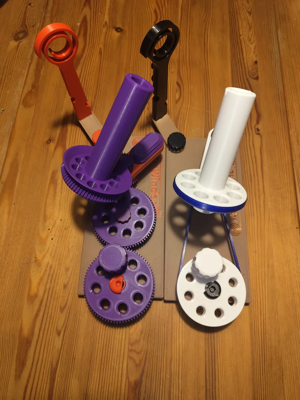 3D-Printed Yarn Winder – Gear- Driven Easy-Print - Free 3D Print Model ...