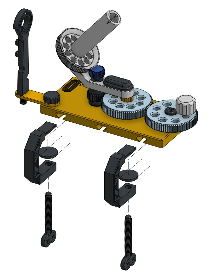 3D-Printed Yarn Winder – Gear- Driven Easy-Print - Free 3D Print Model ...