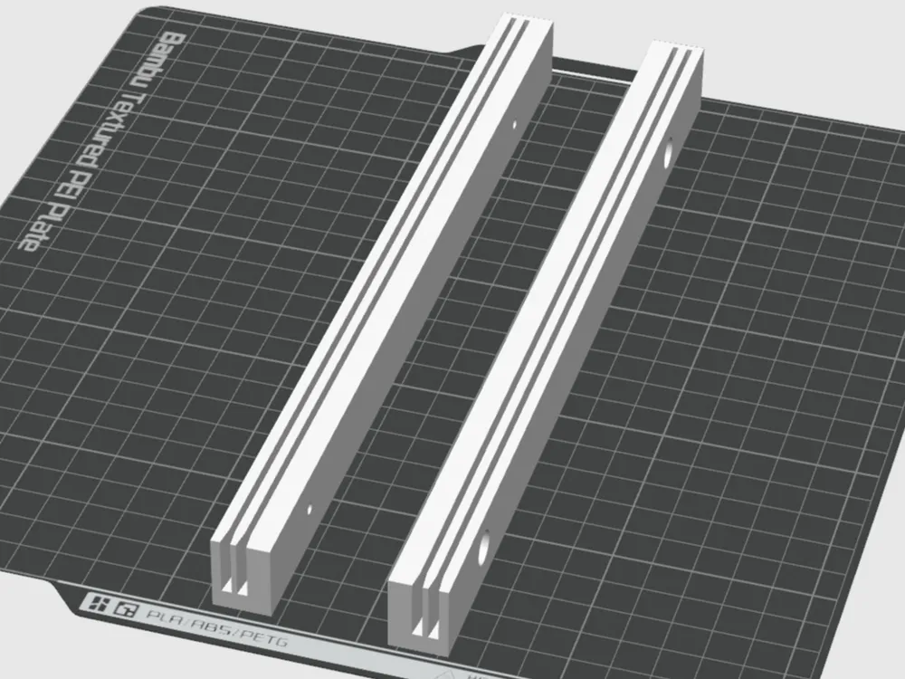 Build plate under table rails, left and right - Free 3D Print Model ...