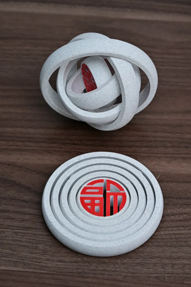 Five Blessings Five-Axis Fidget Spinner Turntable - Free 3D Print Model ...