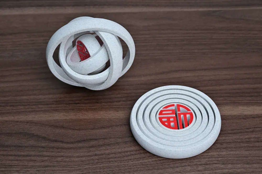 Five Blessings Five-Axis Fidget Spinner Turntable - Free 3D Print Model ...