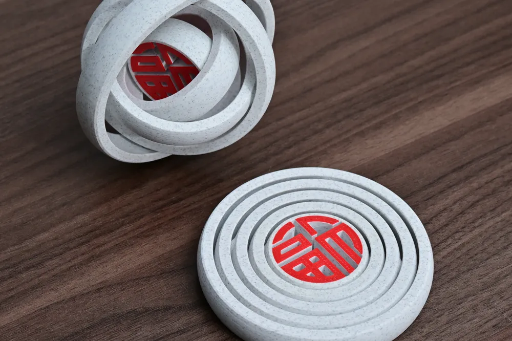 Five Blessings Five-Axis Fidget Spinner Turntable - Free 3D Print Model ...