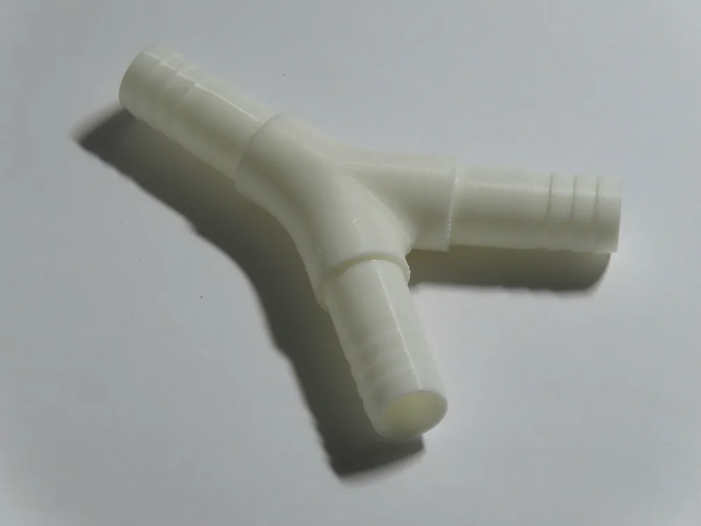 1/2" Hose Barb Fitting - "Wye" / "Y" - Free 3D Print Model - MakerWorld