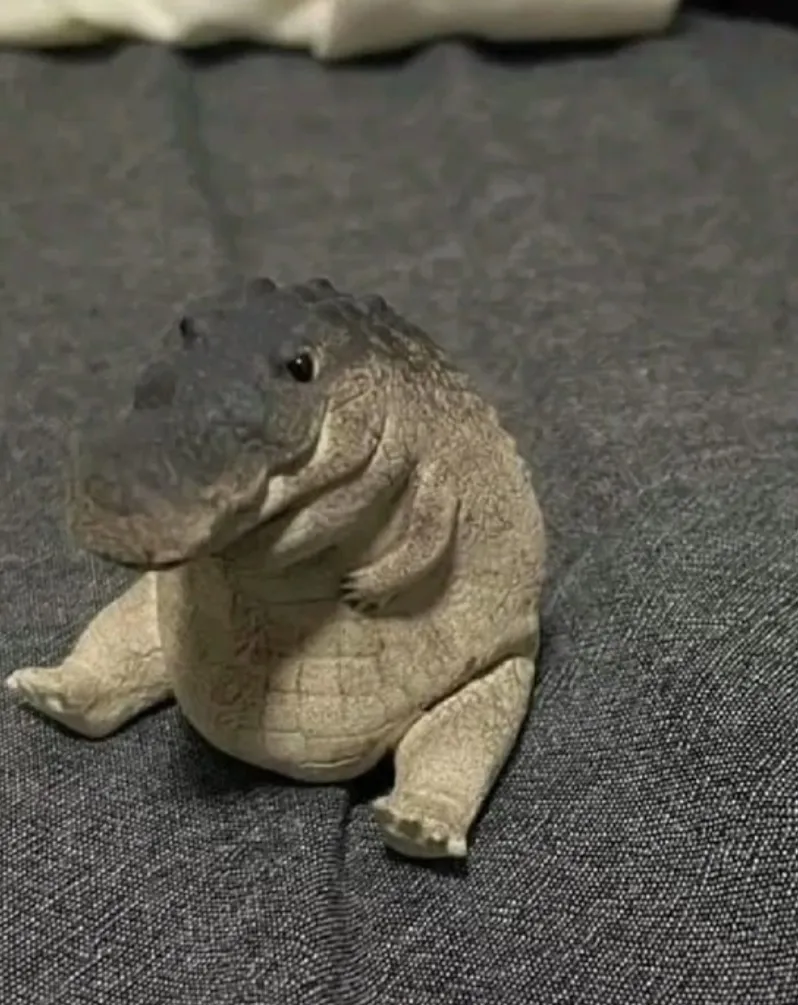 Plump crocodile meme - Free 3D Print Model - MakerWorld