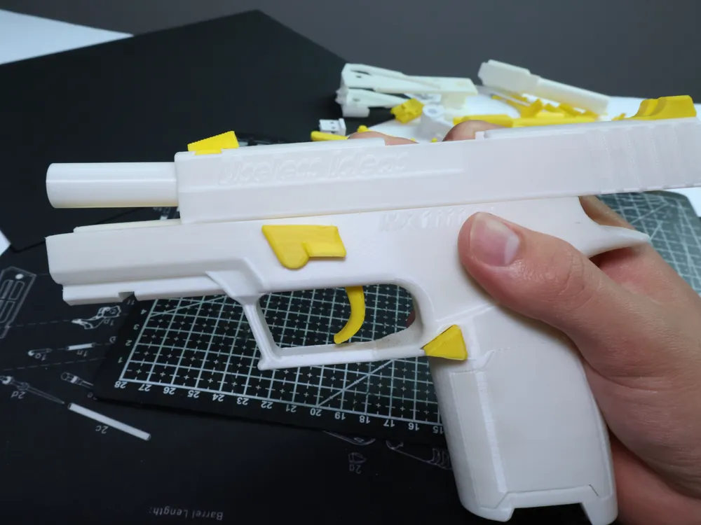 Sig Sauer P250 Toy Blowback Model Pistol - Free 3D Print Model - MakerWorld