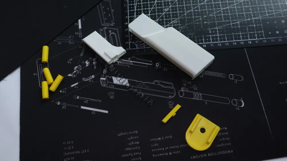 Sig P250 Toy blowback Shell ejecting kit - Free 3D Print Model - MakerWorld