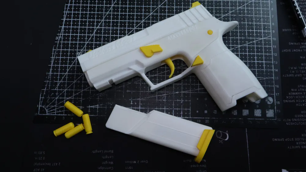 Sig P250 Toy blowback Shell ejecting kit - Free 3D Print Model - MakerWorld