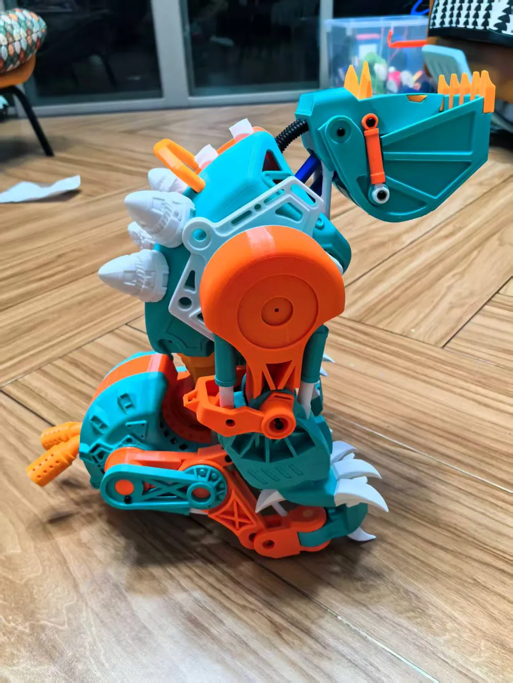 Cyberpunk Articulated Mechanical Linkage Digging Dog Robot Model ...