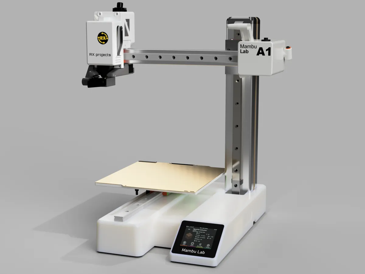 Mambu Lab a1 mini printed bambu lab CAD STEP - Free 3D Print Model ...