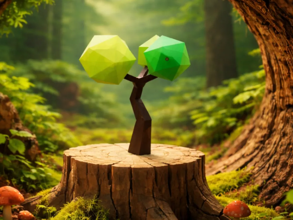 low poly tree - Free 3D Print Model - MakerWorld