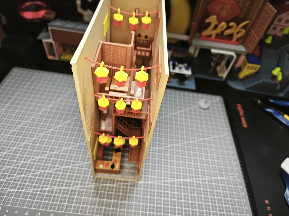 New Year Inn - book nook - Free 3D Print Model - MakerWorld